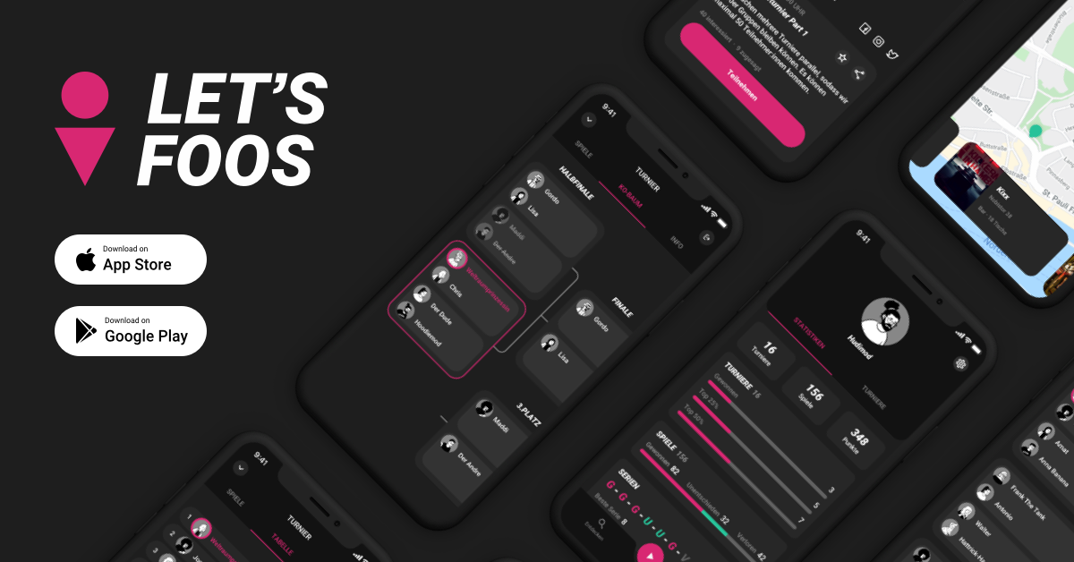 Let's Foos · Let's Foos· The New App for Foosball